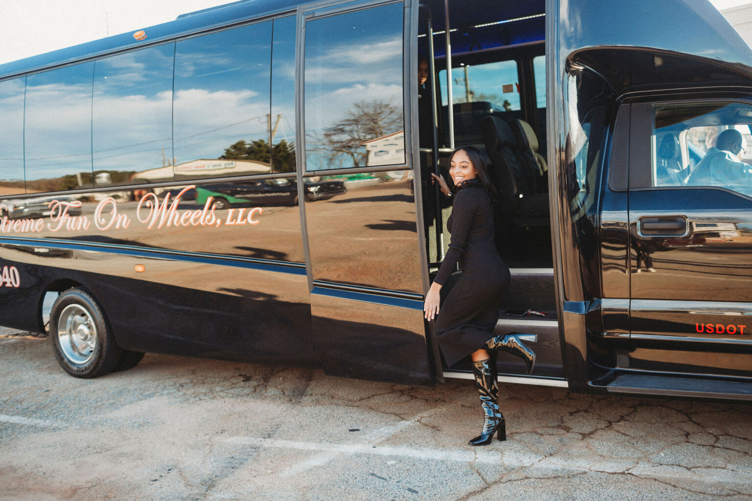 Atlanta game truck, laser tag, tailgate party, limo fun bus