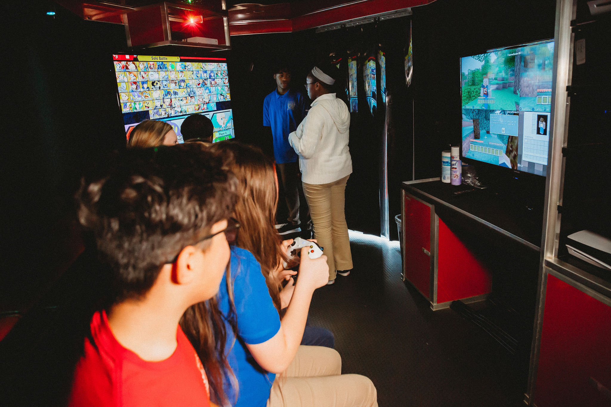 Atlanta game truck, laser tag, tailgate party, limo fun bus